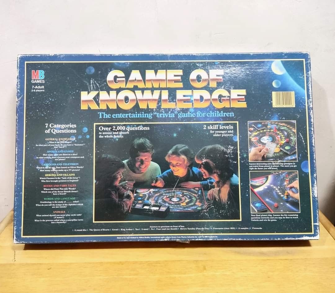 Vintage Game Of Knowledge 1984- fun family trivia board game, Hobbies ...