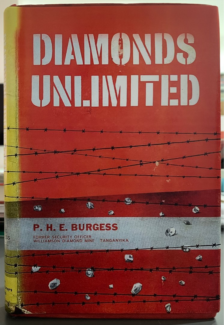 VINTAGE HARDCOVER BOOK: Diamonds Unlimited by PHE Burgess, dustjacket ...