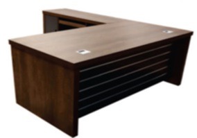 Wood Angular Layout, Manager Table, Boss Table, Computer Table, Office ...