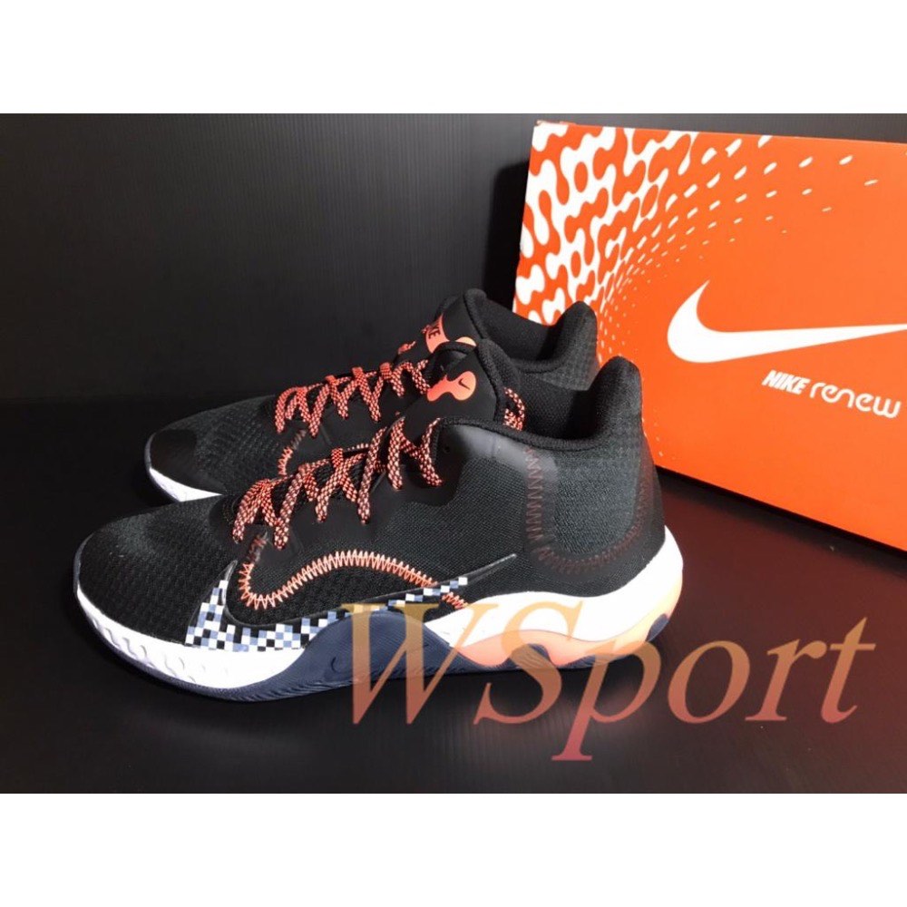 【WS】NIKE RENEW ELEVATE 黑橘 運動 耐磨 透氣 籃球鞋 CK2669-006, 他的時尚, 鞋類, 運動鞋、球鞋在旋轉拍賣