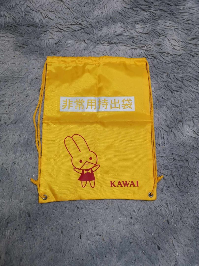 Yellow Draw String Backpack, Women's Fashion, Bags & Wallets, Backpacks ...