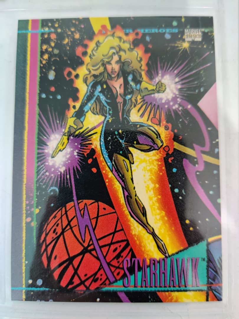 1993 SkyBox Marvel Universe Series 4 Starhawk, Hobbies & Toys, Memorabilia & Collectibles ...