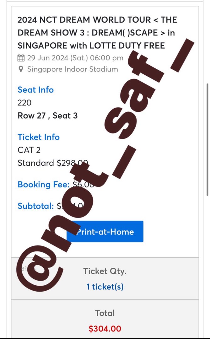 2024 NCT DREAM WORLD TOUR, Tickets & Vouchers, Event Tickets on Carousell