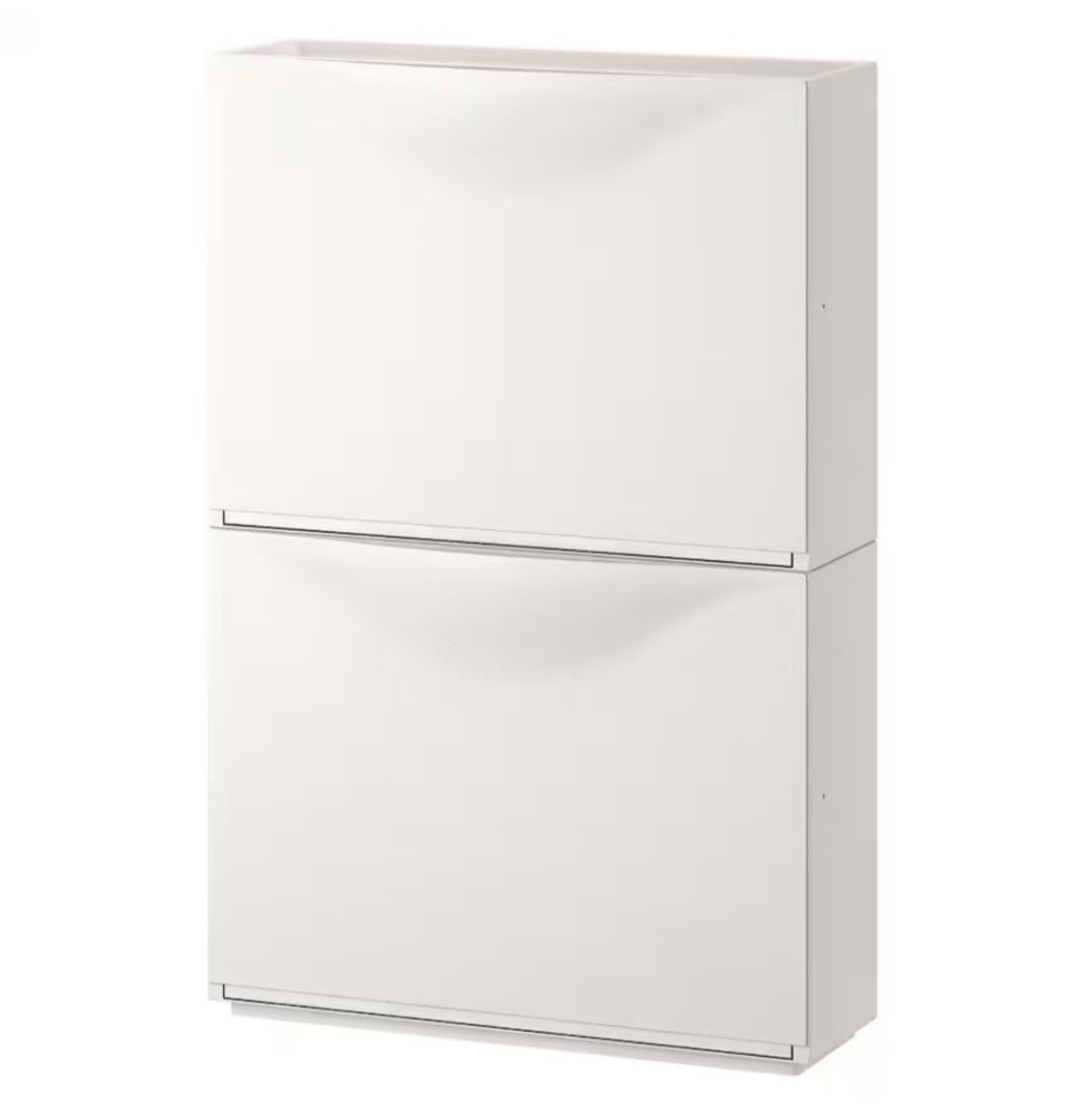 2x IKEA TRONES Shoe cabinet/storage, lime green, Furniture & Home ...