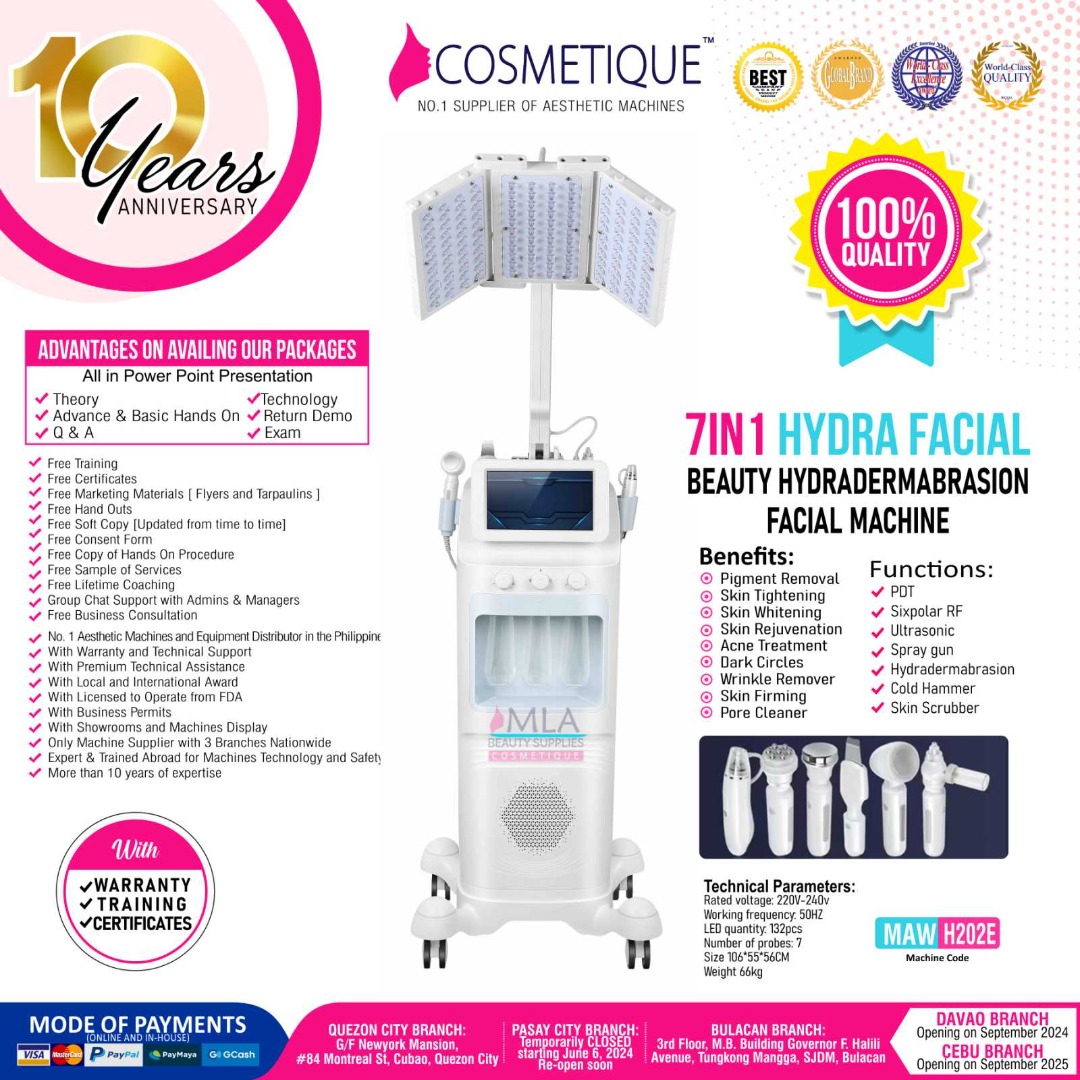 7 in 1 Hydra Facial Machine, Beauty & Personal Care, Face, Face Care on ...
