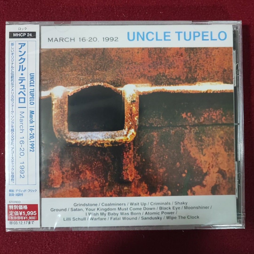 日本見本品 Uncle Tupelo – March 16-20, 1992 JAPAN CD+Bonus Track 2002年 Sony ...