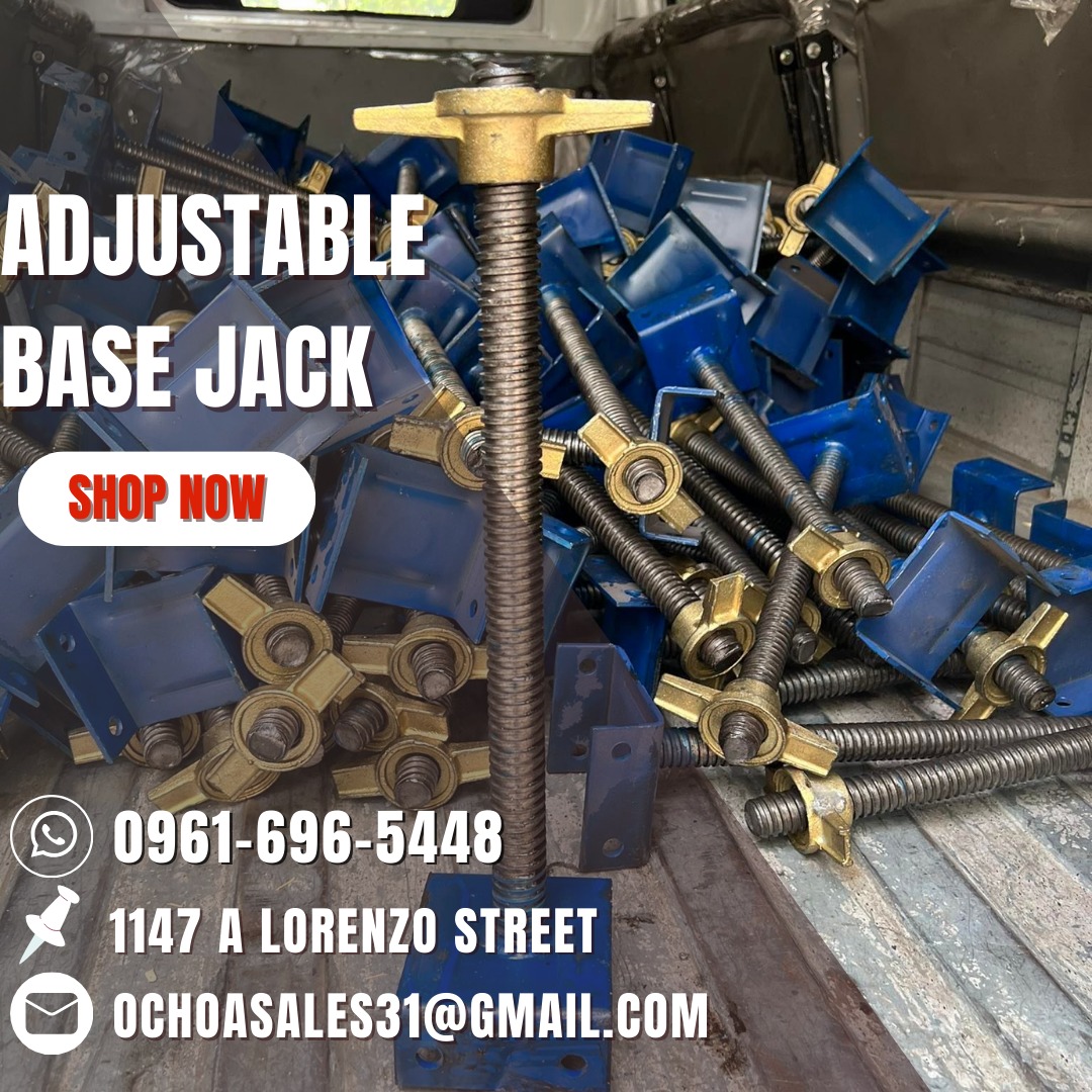 ADJUSTABLE BASE JACK, Commercial & Industrial, Construction & Building ...