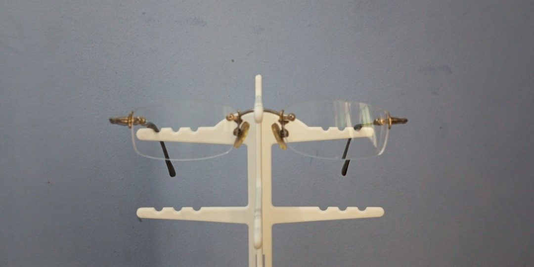 ALAIN DELON - Authentic Frame Kacamata Vintage Rimless Titanium, Fesyen ...