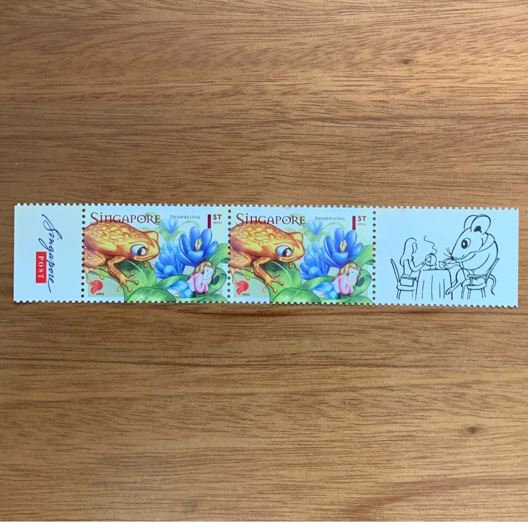 Anderson children story - Singapore stamp issue Thunbellina & frog ...