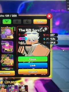 GOJO RIFT SORCERER ALMIGHTY SSS ANIME DEFENDERS, Video Gaming, Gaming ...