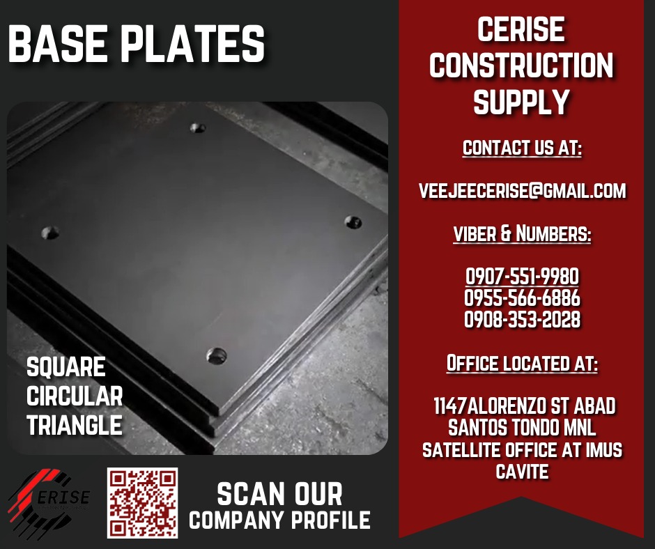 BASE PLATES, Commercial & Industrial, Construction & Building Materials ...
