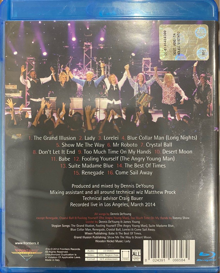 Blu ray: rock - (Italian Pressing) Dennis De Young And The Music Of ...