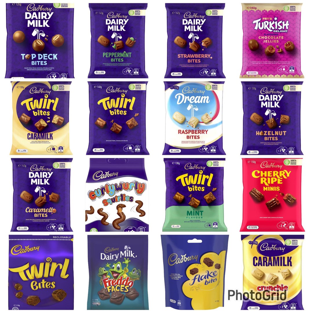 CADBURY Chocolate Bites 130-150g from AUSTRALIA, Food & Drinks ...