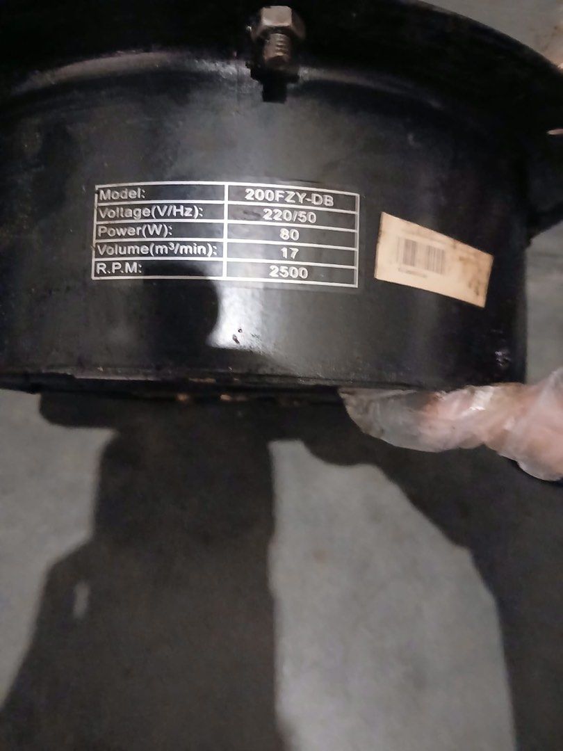 Centrifugal duct inline fan 8 blower hisap dorong udara asap CDI200 ...