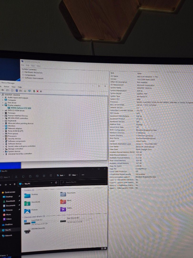 Dell OptiPlex 7040 Nvidia 1650 GPU and Corsair RGB DDR4 16GB RAMS ...