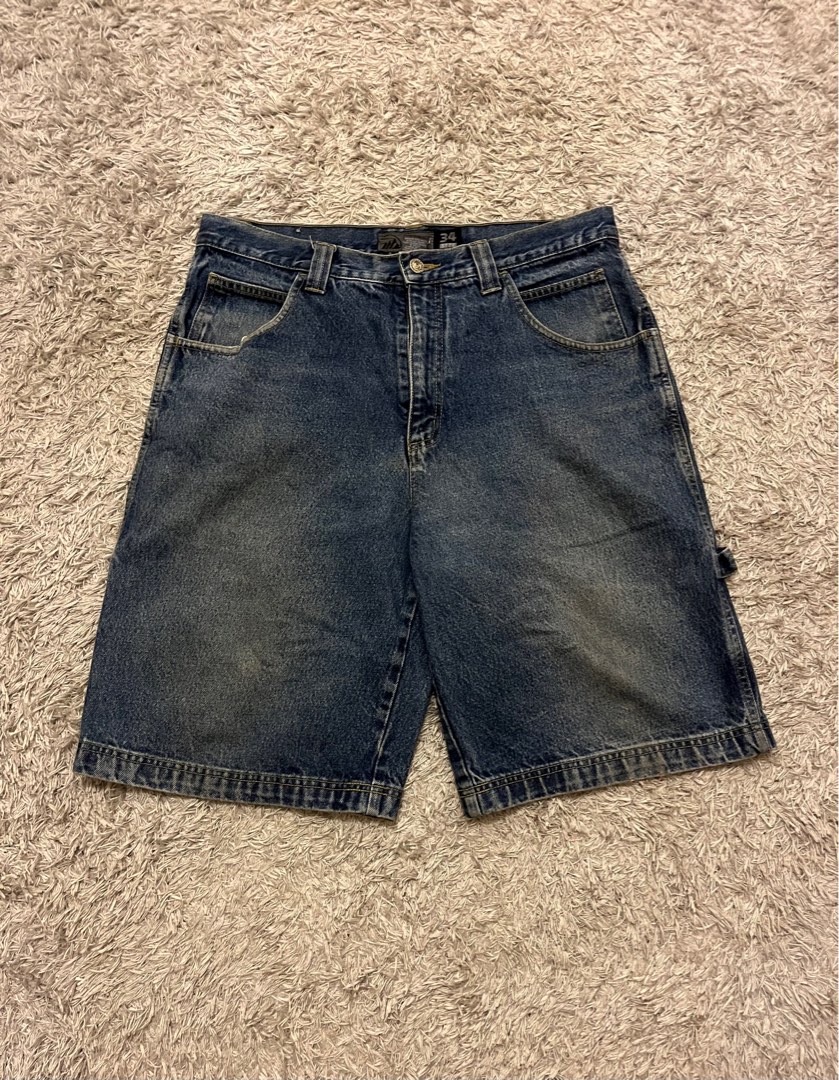 denim carpenter jorts, Men's Fashion, Bottoms, Shorts on Carousell