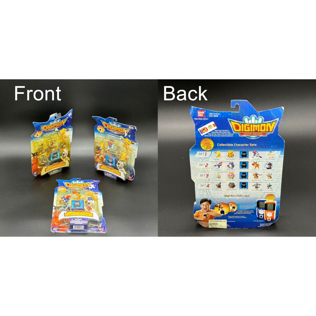 Digimon Data Squad - Data link digivice & digimon figure set, Hobbies ...