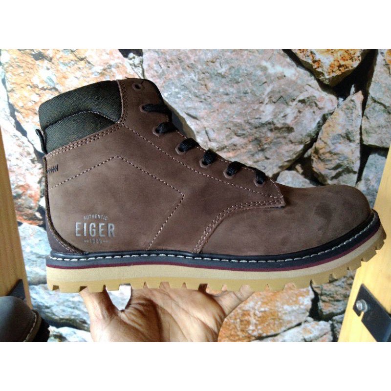 EIGER BOOTS DAEURHART ORIGINAL, Fesyen Pria, Sepatu , Sepatu Boot di ...