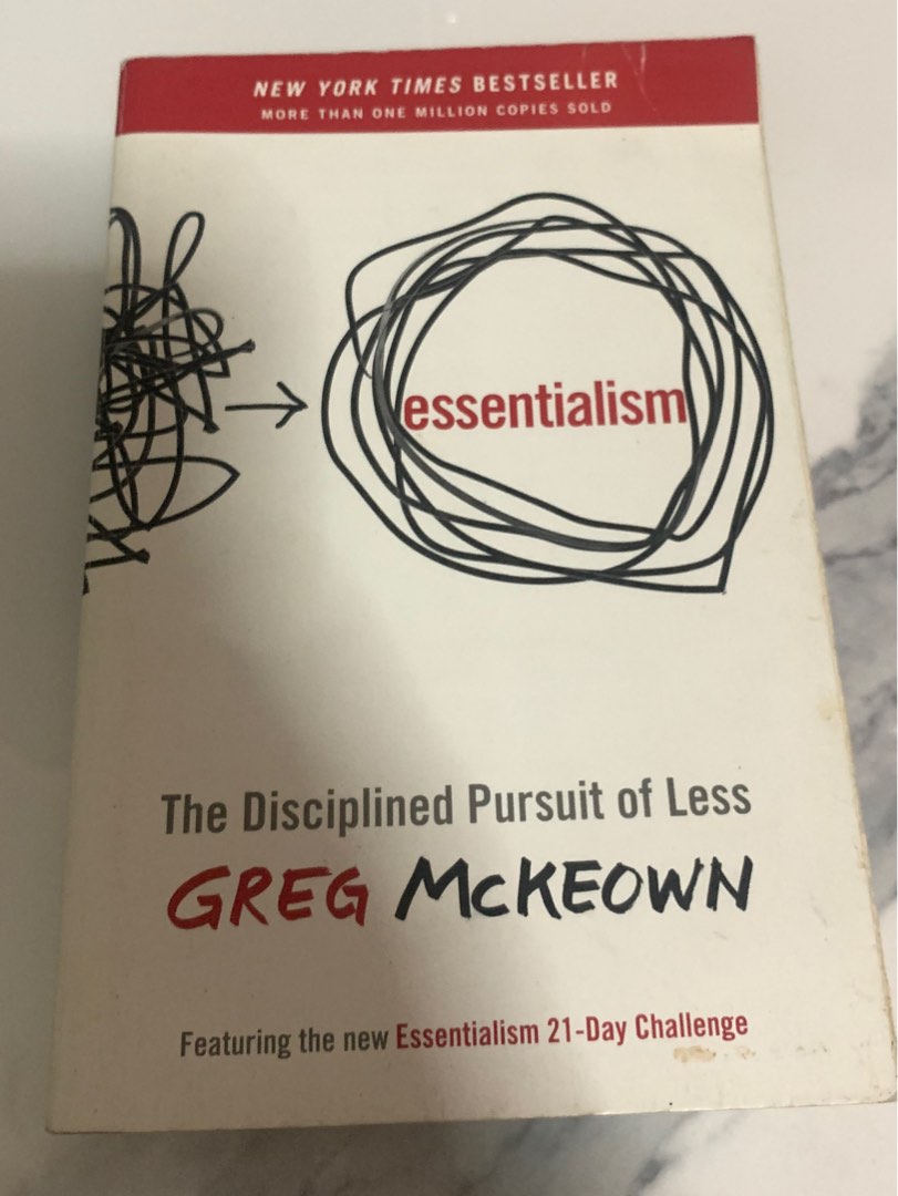 ESSENTIALISM BY GREG MCKEOWN, Hobbies & Toys, Books & Magazines ...