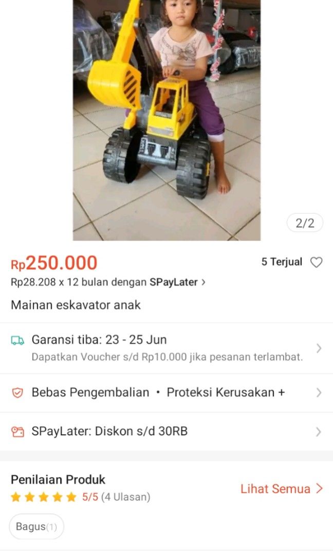 Mainan anak Excavator besar bisa dinaikin (Beko), Toys & Collectibles ...