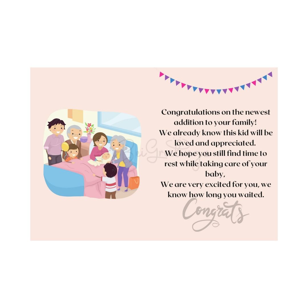 FiBei Greetings Congratulation Card - Title: Happy Family, Hobbies ...