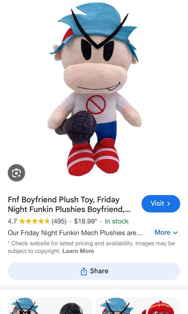 FNF Friday Night Funkin Mech Plushie Stuffed Toy, Babies & Kids, Babies ...