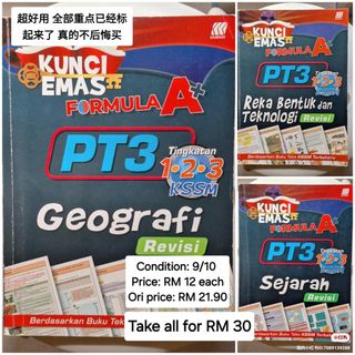 PT3 Reference & Activity Books (Form 1, 2, 3), Hobbies & Toys, Books ...