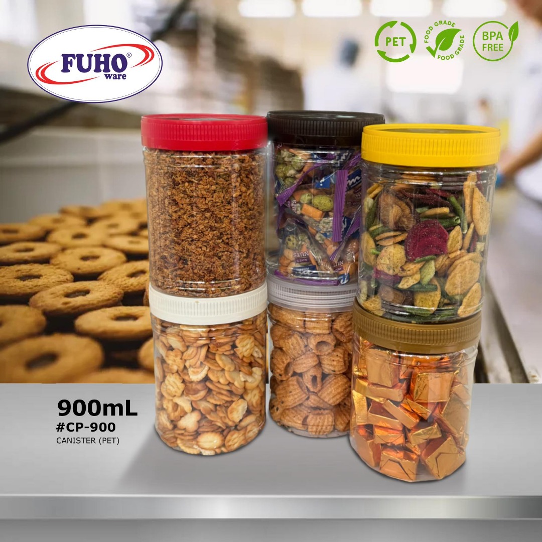 FUHO Canister Pet 900ML #CP900, Food & Drinks, Other Food & Drinks on ...