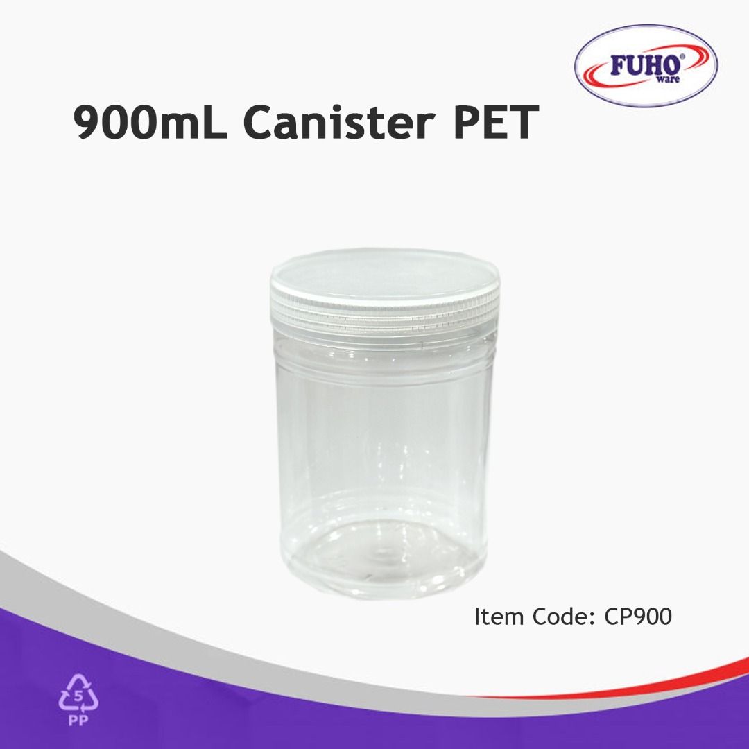 FUHO Canister Pet 900ML #CP900, Food & Drinks, Other Food & Drinks on ...