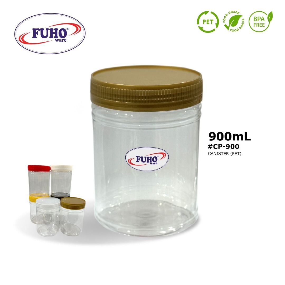 FUHO Canister Pet 900ML #CP900, Food & Drinks, Other Food & Drinks on ...