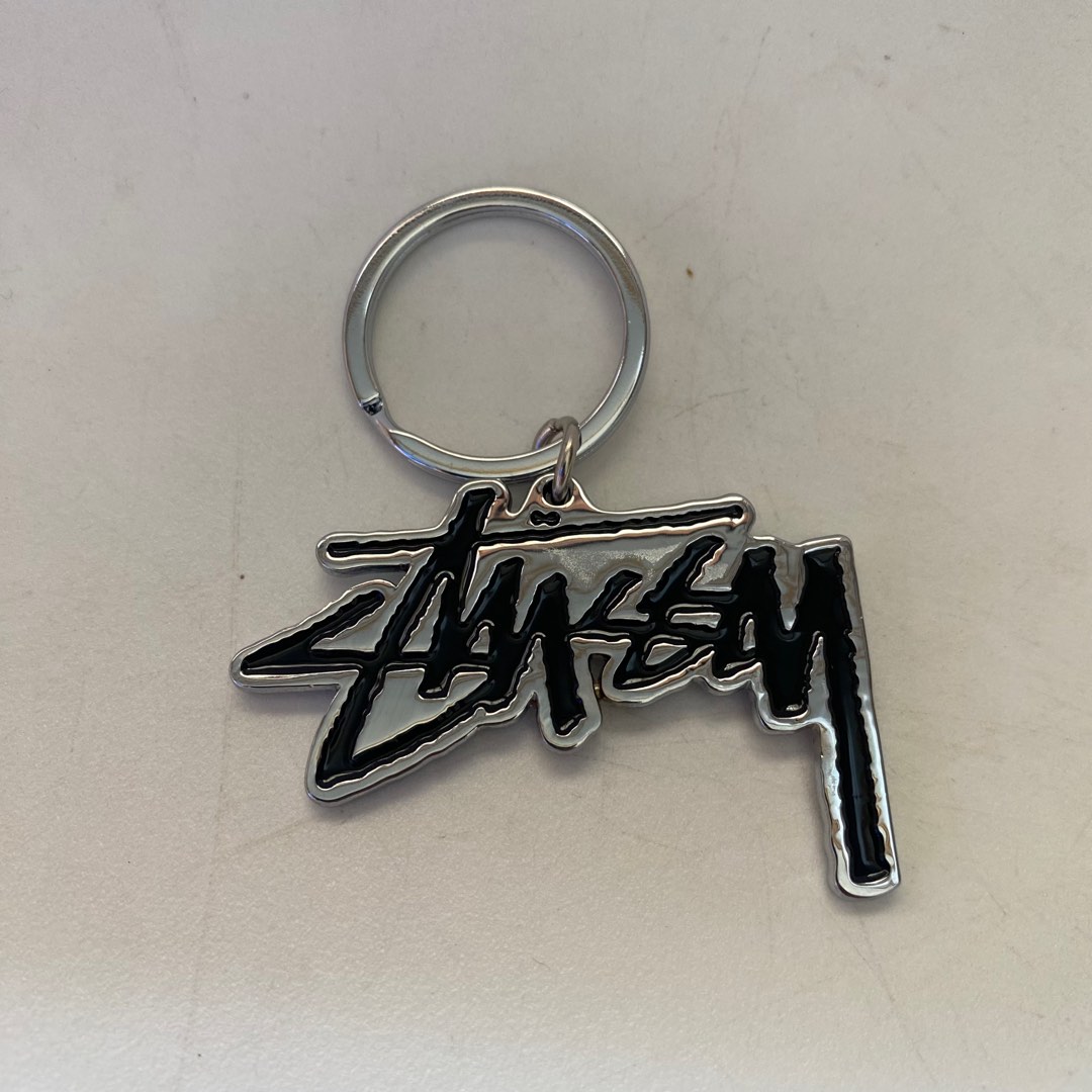 Gantungan kunci stussy keychain logo script original nt awake supreme ...