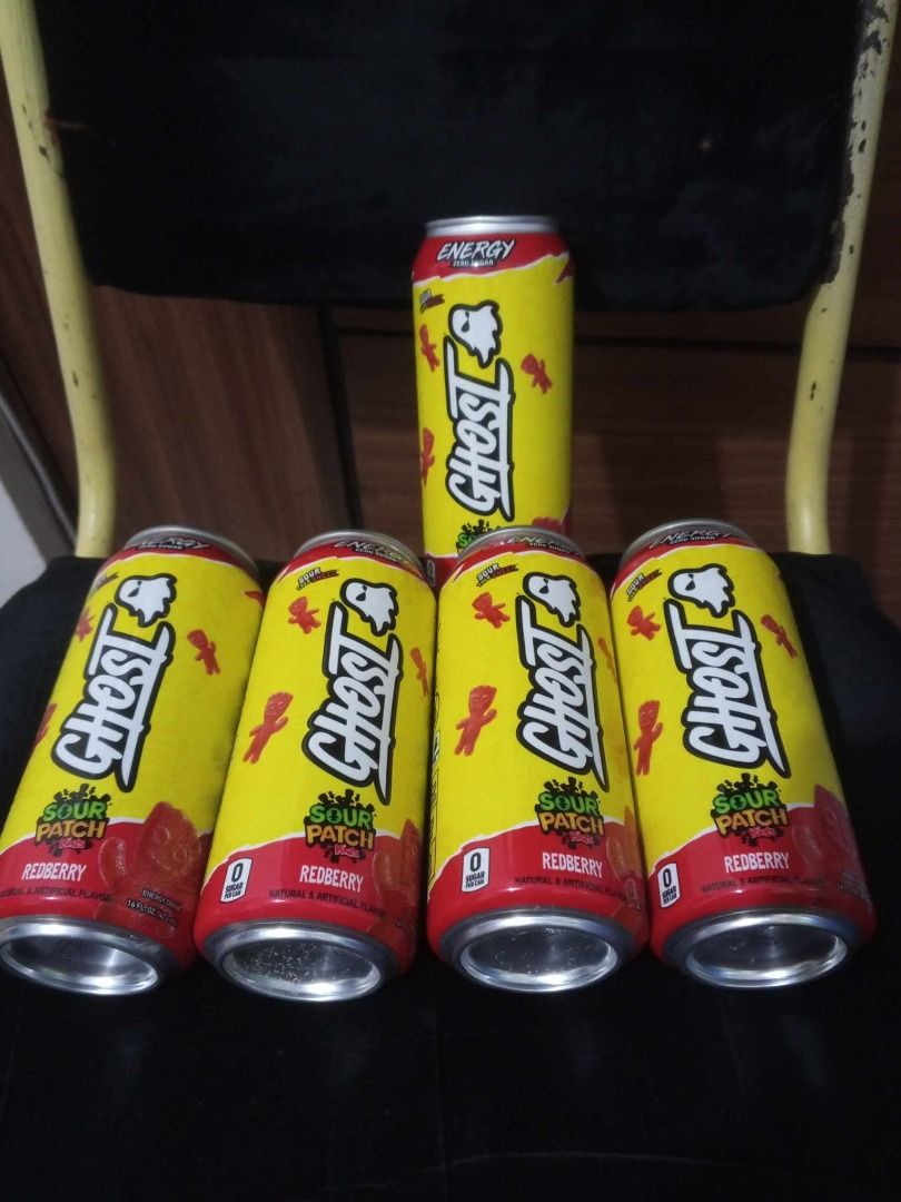 GHOST Energy Drink - Sour Patch Kids Redberry, 16oz - Energy & Focus ...