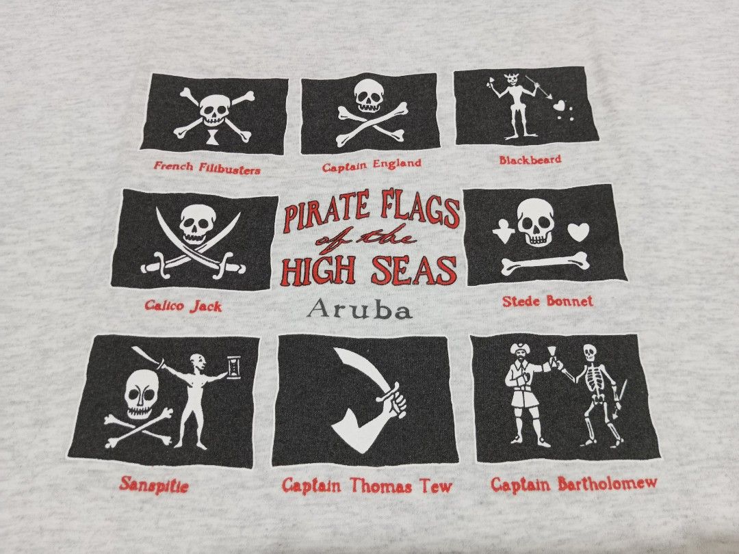 Gildan Pirate Flags of The High Seas Shirt, Men's Fashion, Tops & Sets ...