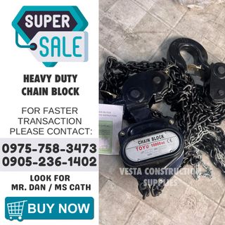 Chain Block (Heavy Duty), Commercial & Industrial, Construction Tools ...