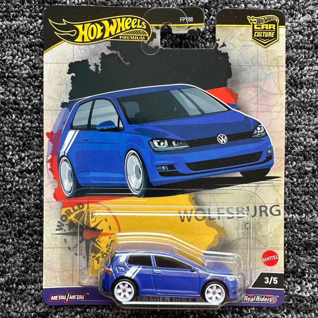 HOT WHEELS World Tour Volkswagen Golf ML7, Hobbies & Toys, Toys & Games ...