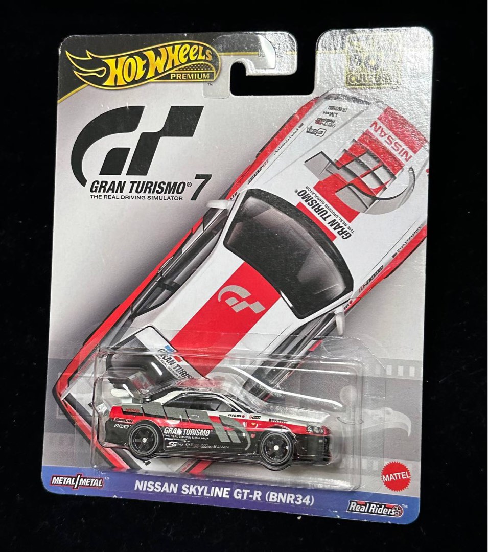Hotwheels Premium Nissan Skyline GT-R R34 Gran Turismo 7 GT7 Car Culture Real Riders, Hobbies ...