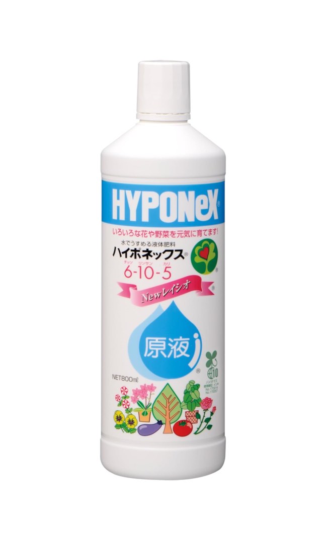 HYPONeX 日本花寶6-10-5全般植物促進濃縮活力原液 觀葉開花蔬果植物適用 園藝肥料 800ml, 傢俬＆家居, 園藝, 土壤和肥料 ...