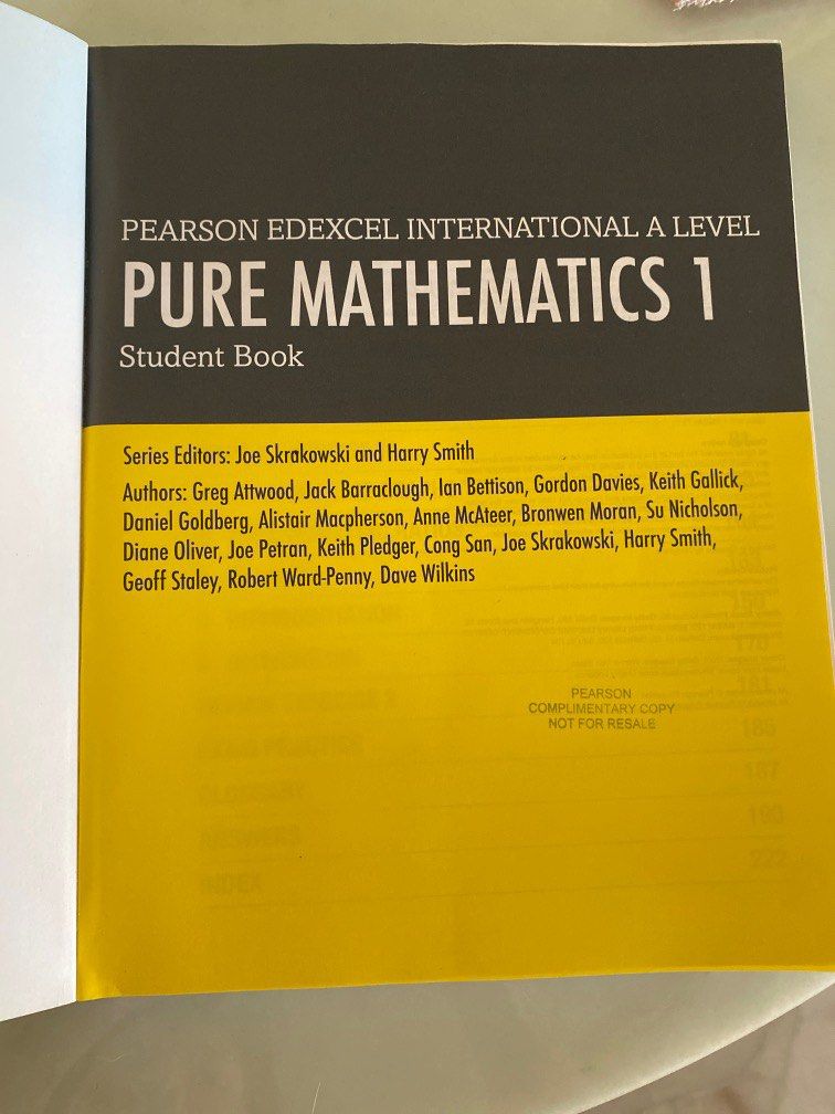 IAL Pearson original P1 mathematics textbook for sale, Hobbies & Toys ...