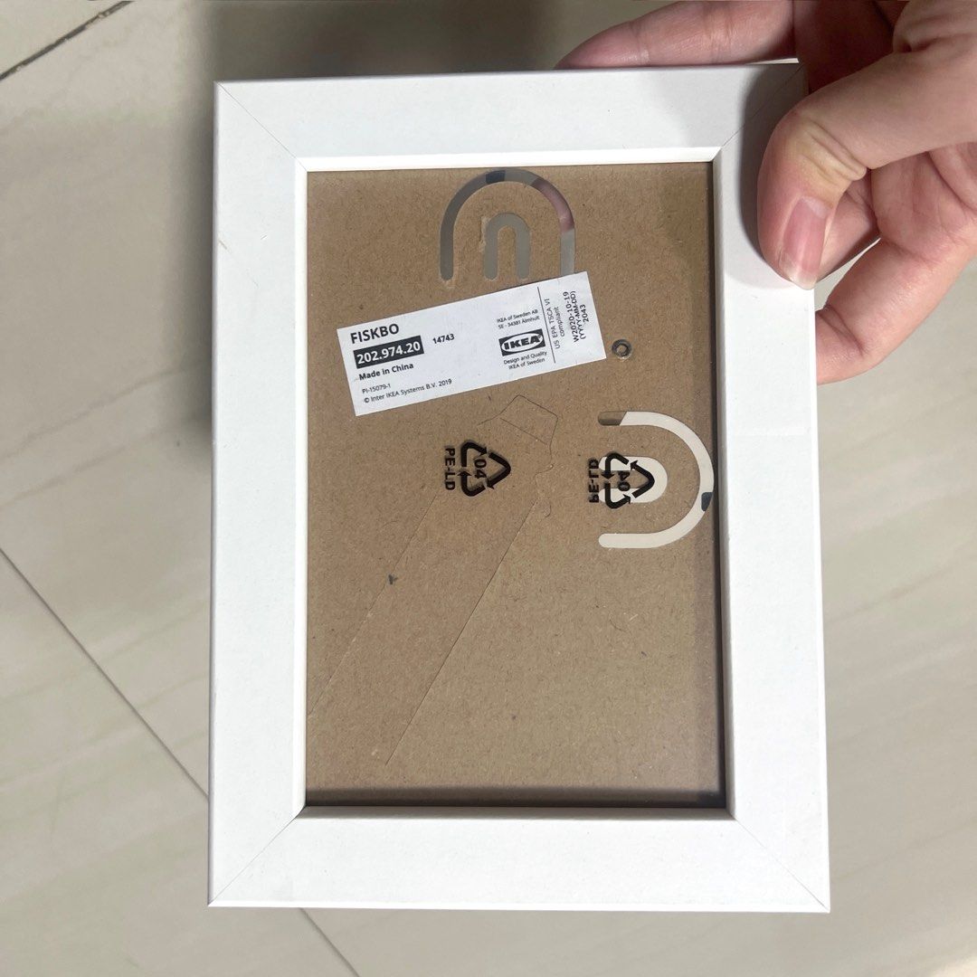 Ikea - Frame Foto Putih Fiskbo, Perabotan Rumah di Carousell
