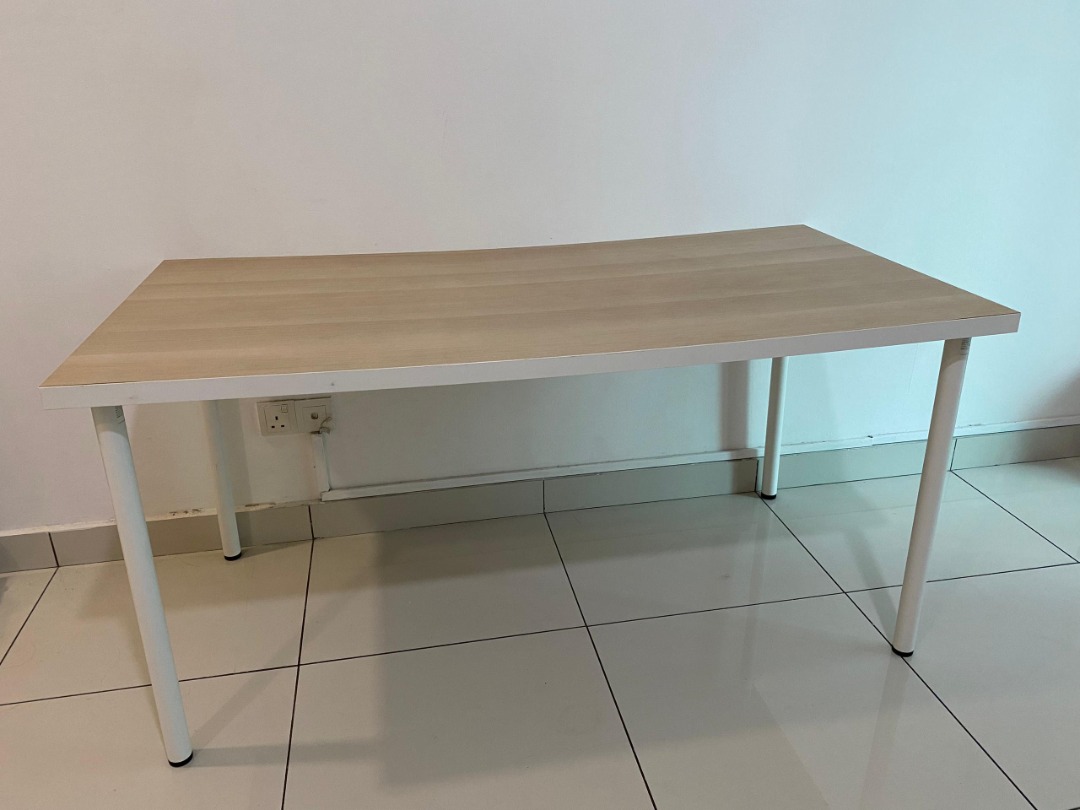 IKEA LINNMON Extra long table (Wooden Minimalist), Furniture & Home ...