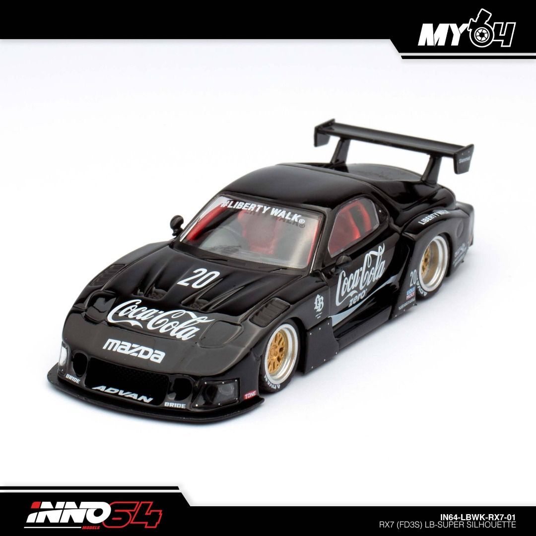 inno64 1/64 Mazda RX7 FD3S LB-SUPER SILHOUETTE Coca Cola IN64-LBWK-RX7 ...