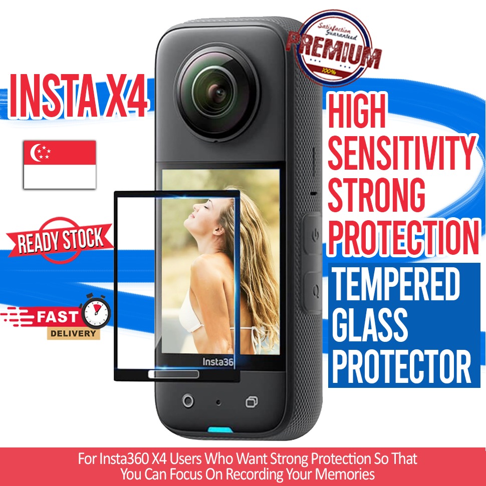 Insta360 X4 High Sensitivity Strong Protection Tempered Glass Screen ...