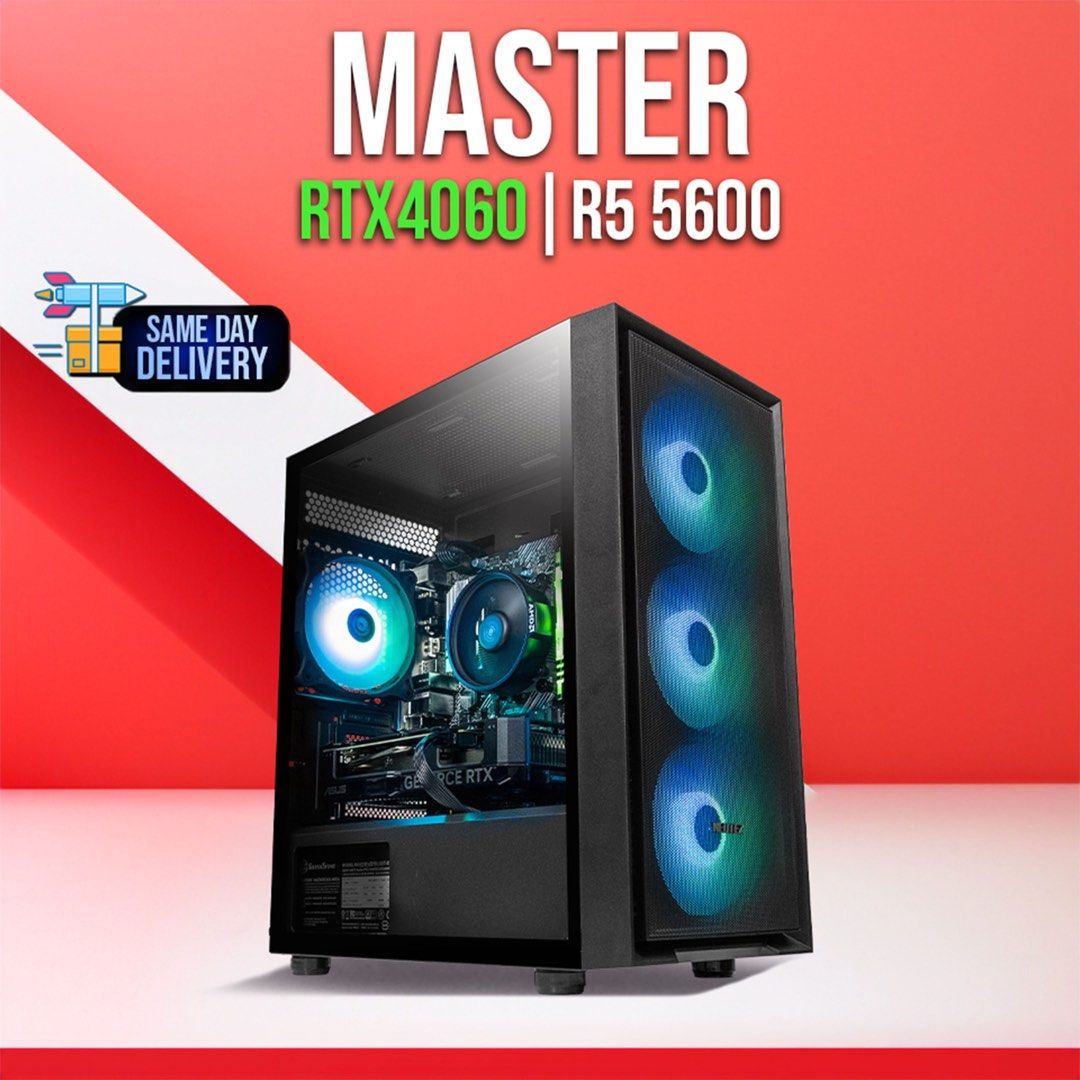 Invader PC master m03 rtx 4060 ryzen 5 5600, Computers & Tech, Desktops ...