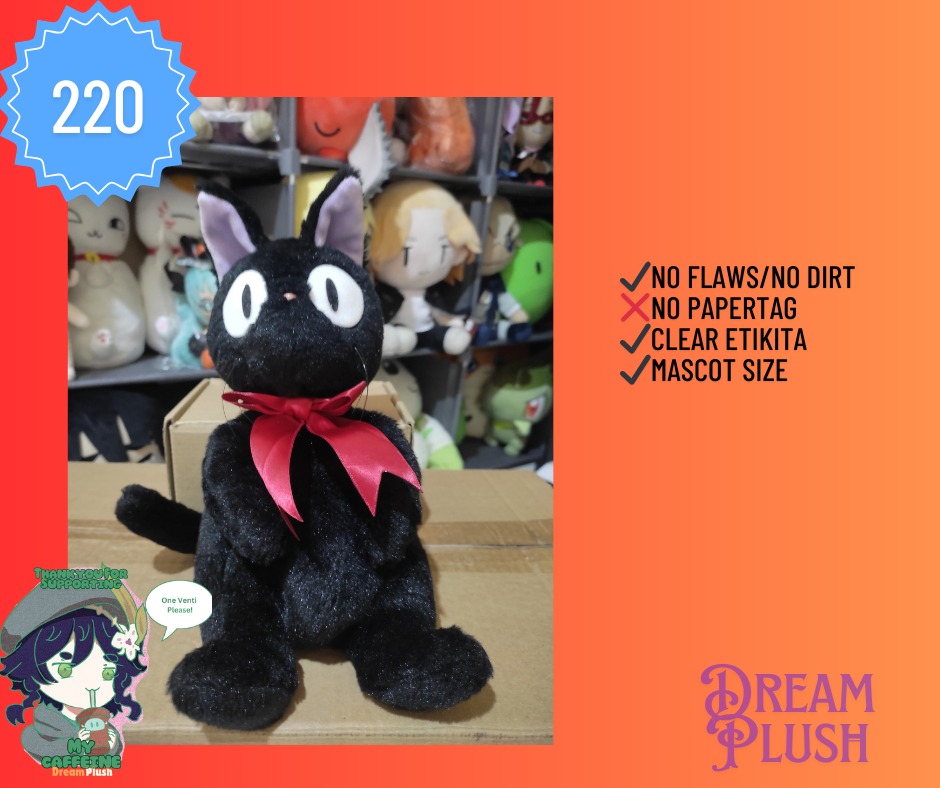 Kiki's Delivery Service Stuffed Toy Honobono Jiji S Studio Ghibli Plush ...