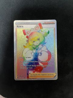 Fantina Trainer Waifu FA Full Art Rainbow Hyper Ultra Rare Pokemon ...
