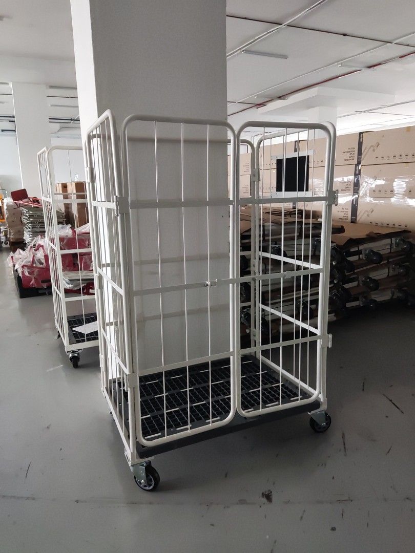 Stocky Work tainer roll cage trolley 500kg, Furniture & Home Living ...