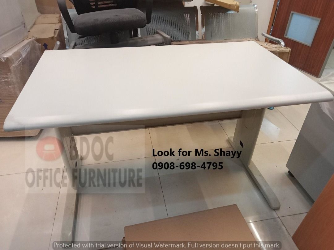 L-Shape Office Table / Free Standing Table / Office Partition / Office ...