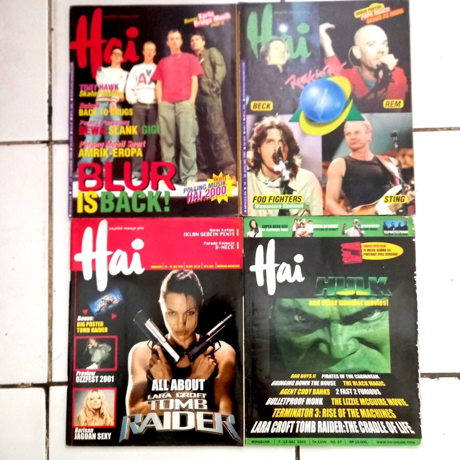 Majalah Hai jadul thn 2000 an, Buku & Alat Tulis, Majalah & Lainnya di Carousell