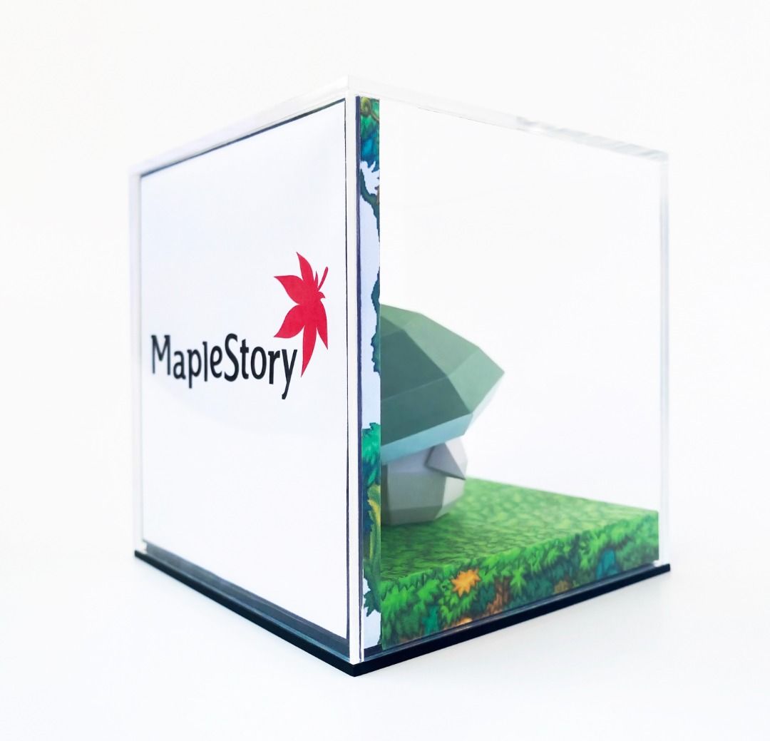 Maplestory Green Mushroom Ellinia Magician Forest Tree Papercraft Paper ...