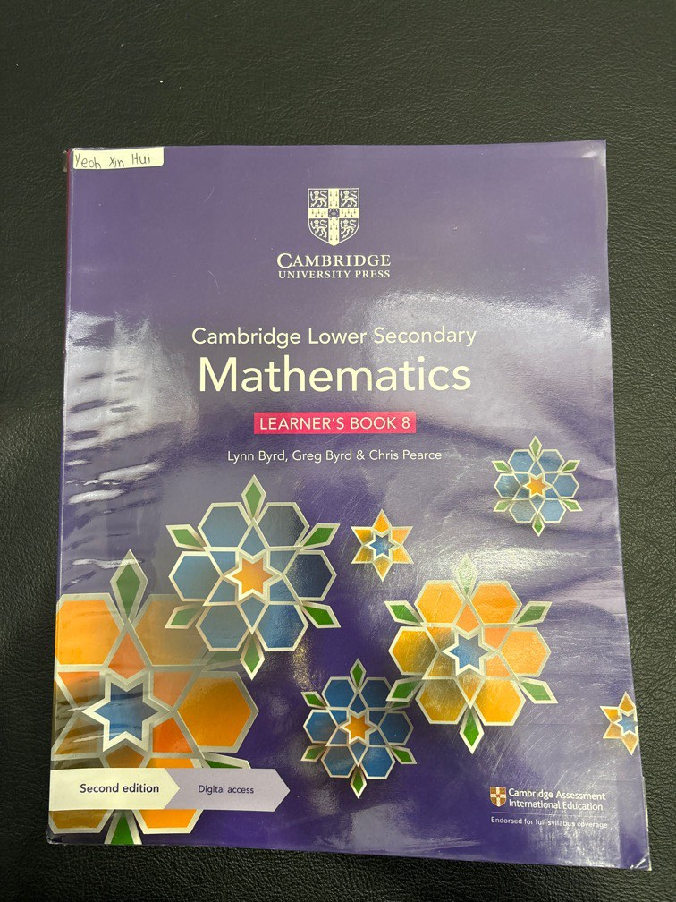 Mathematics Cambridge Lower Secondary Learner’s Book 8, Hobbies & Toys ...